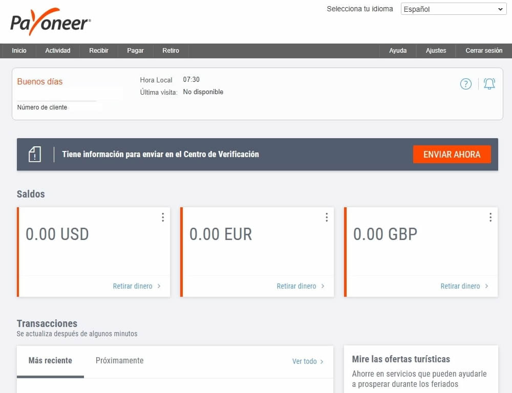 Payoneer: pasos para abrir y activar tu cuenta [Tutorial] - Trabajo