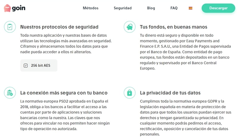 ¿Es seguro ahorrar con Goin app? Descubre porqué es gratis - Ahorro